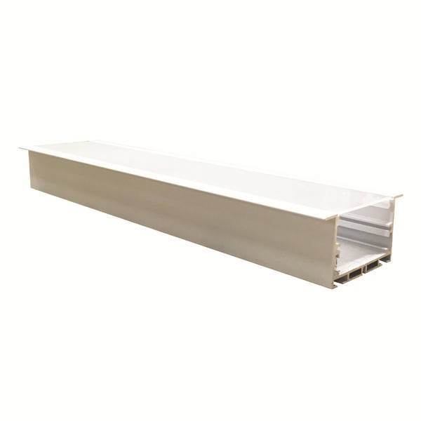 LINEAR RECESSED LIGHT FIXTURE 60W 1,5m 6500Κ 24V 50X30 BLACK | Eurolamp