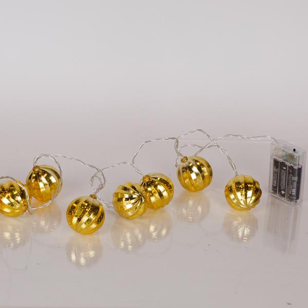 ΣΕΙΡΑ, 10 LED 5mm, ΧΡΥΣΗ ΜΠΑΛΑ ΠΛΑΣΤΙΚΗ, ΜΠΑΤΑΡΙΑΣ 3xAA, ΧΡΟΝΟΔΙΑΚΟΠΤΗ ...